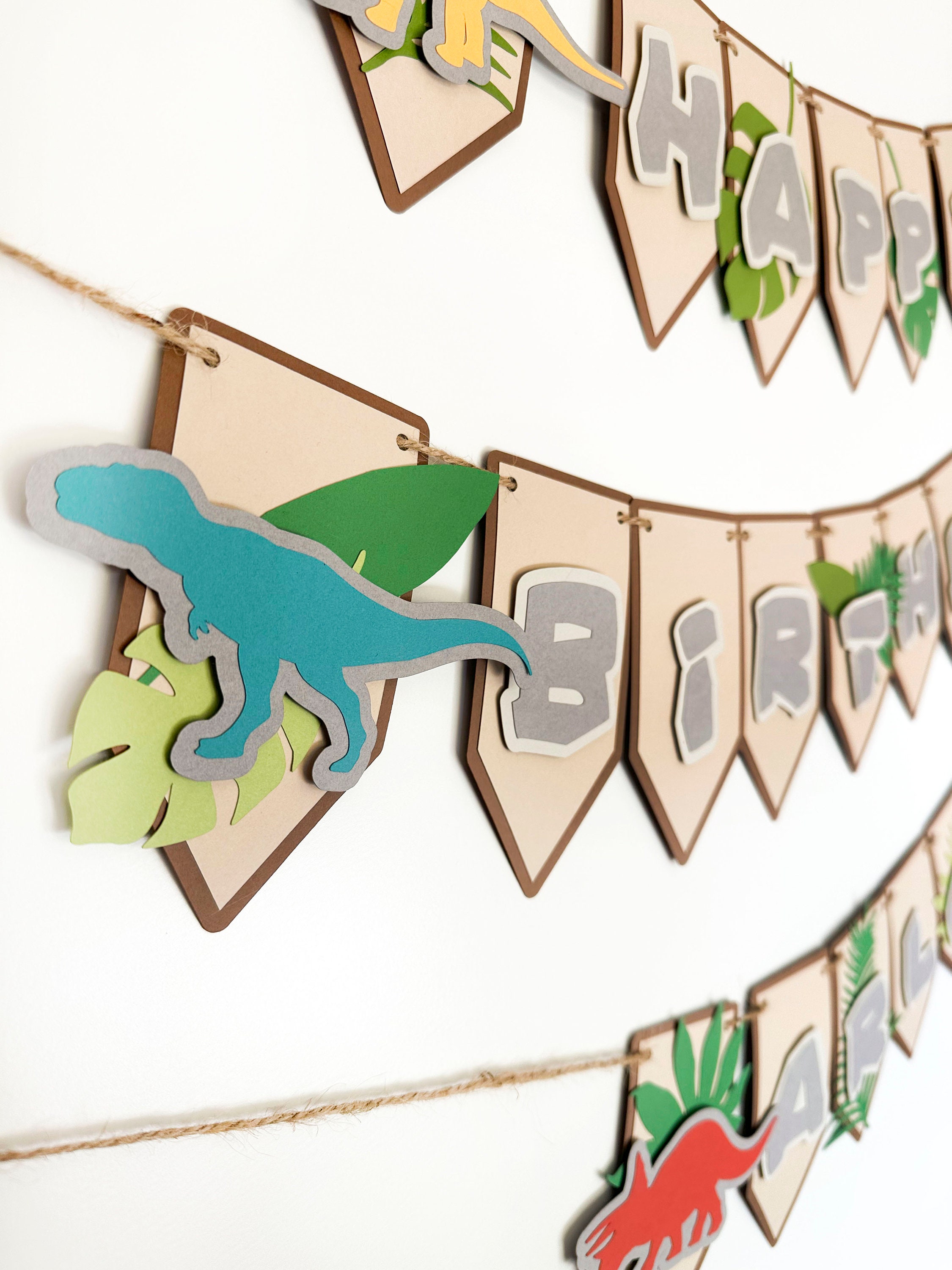 Dinosaur Party Banner | Prehistoric | Triassic| Jurassic| Cretaceous ...
