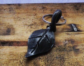 Leaf Key Ring - Etsy