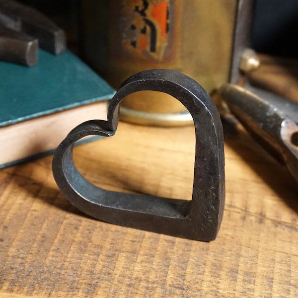 Hand Forged Heart - Etsy