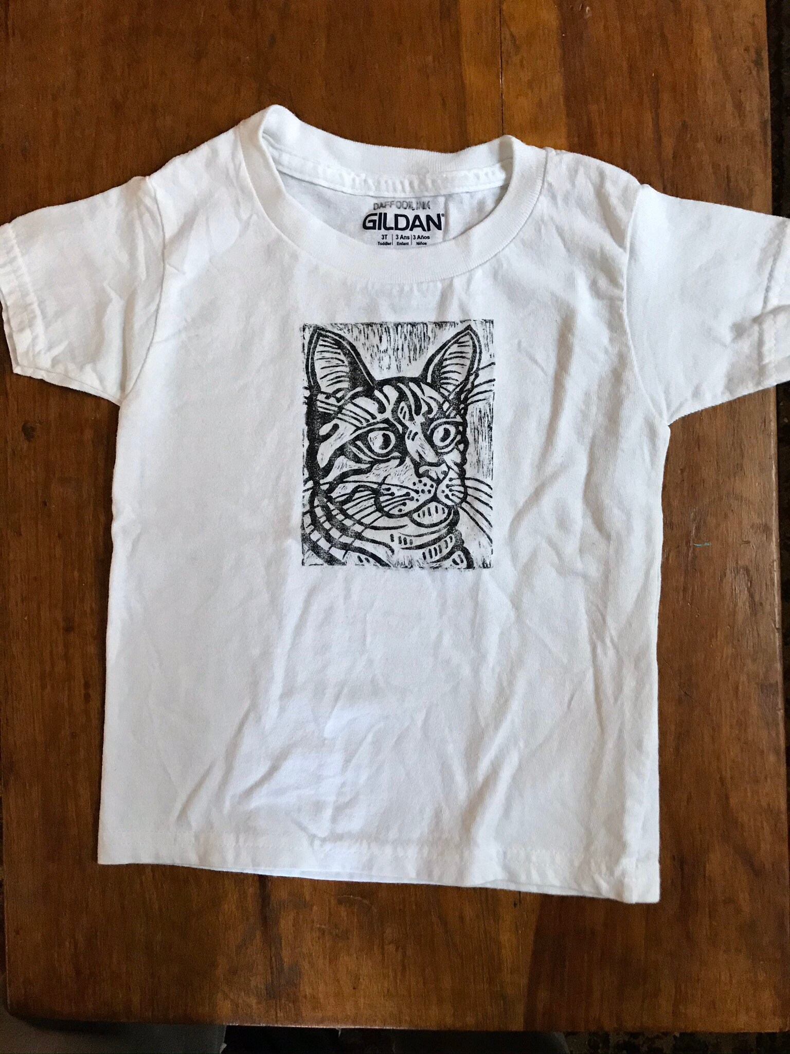 Chat Tee-Shirts et Onesies Blanc, Enfants et Bébés - Etsy France