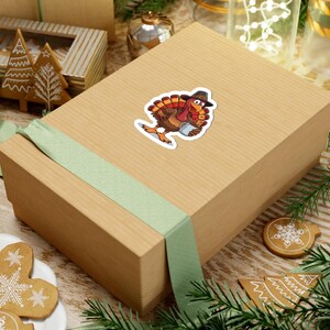 Thanksgiving Turkey Stickers, Cute Holiday Decor, Laptop Stickers, Gift ...
