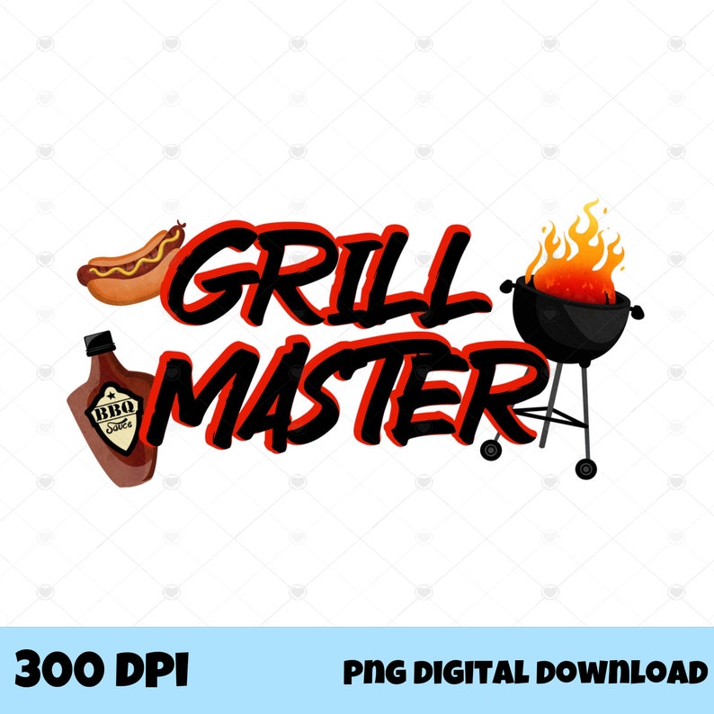 Grill Master Png Digital Download - Etsy