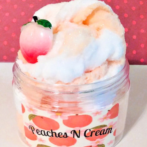 Peaches & Cream Scented Cloud Cream Slime - Etsy