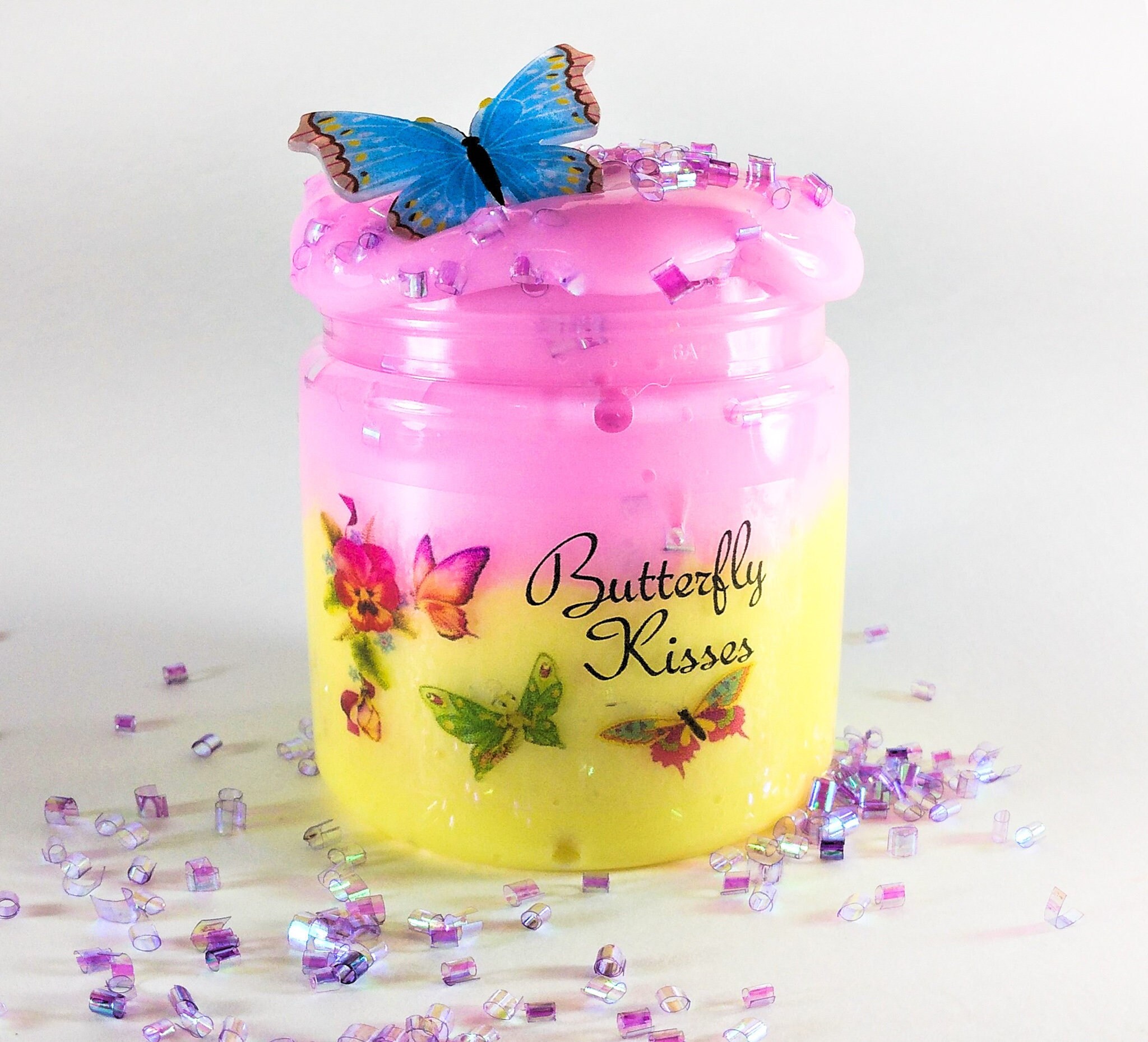 Butterfly Kisses Slime Homemade Slimes Bingsu Slimes Gifts - Etsy