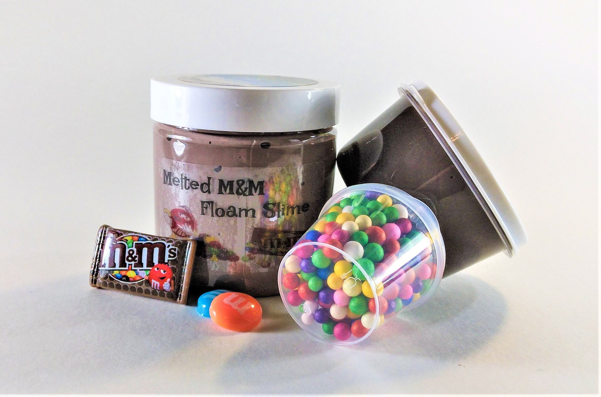 M and M's Slime Chocolate Slimes Homemade Slimes Floam - Etsy