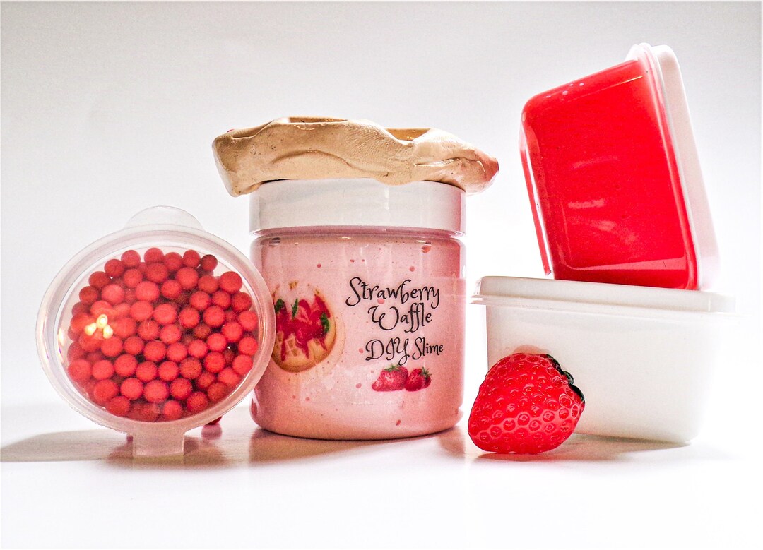 Strawberry Waffle Slime, DIY Slimes, Favorite Slimes, Slime Gift Ideas ...