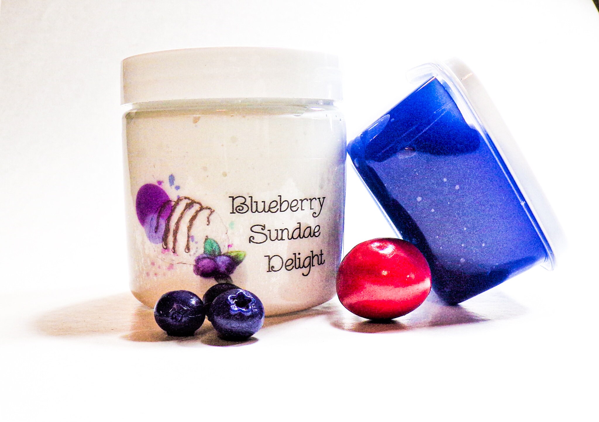 Blueberry Sundae Slime Fluffy Slime Slime Gift Ideas Best - Etsy