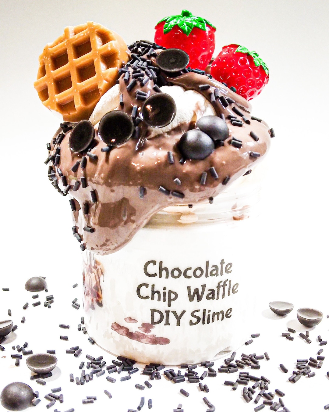 Chocolate Chip Waffle DIY Slime, Homemade Slimes, Deluxe Slimes, Slime ...