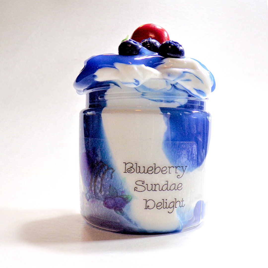 Blueberry Sundae Slime, Fluffy Slime, Slime Gift Ideas, Best Selling ...