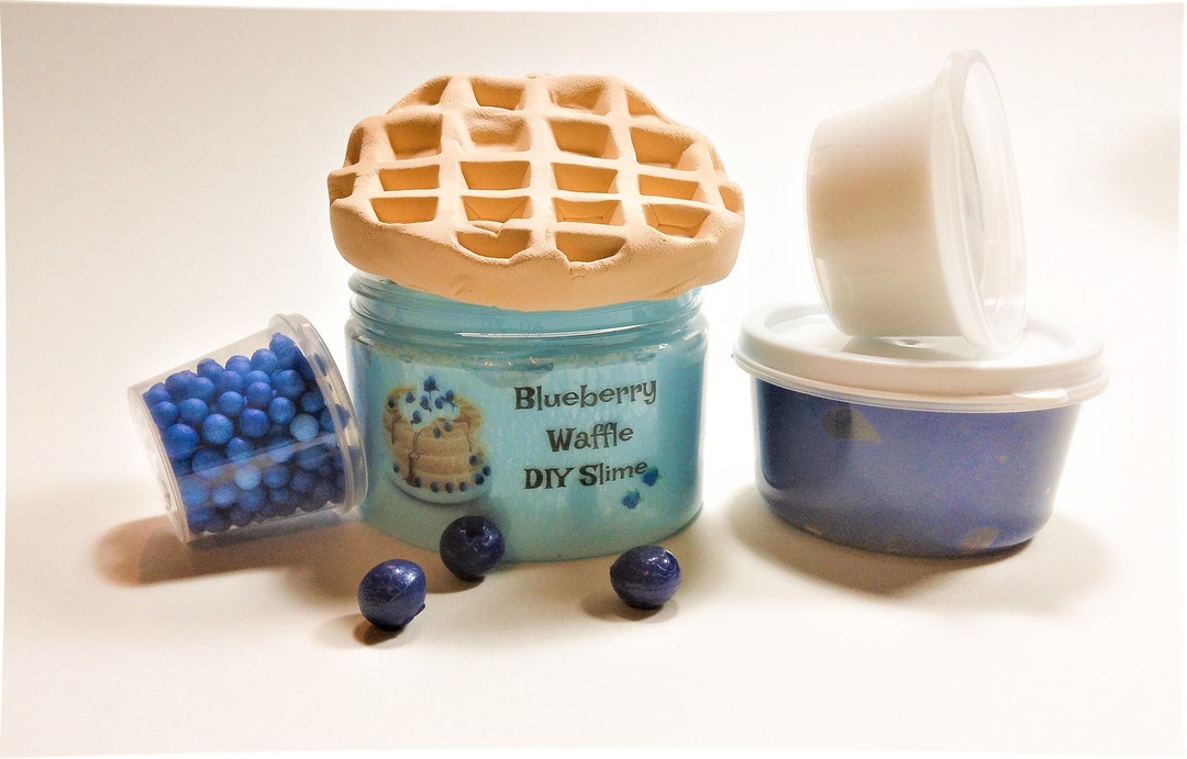 Blueberry Waffle DIY Slime, Homemade Slimes, Fun Slimes to Play With ...