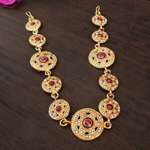 Indian Matha Patti, Sheesh Phool, Indian Head Jewelry, Bollywood Head ...