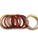 Red Velvet Indian Bangles Set: Handmade Bridal Jewelry Gift - Etsy