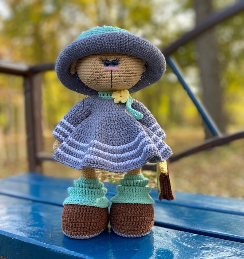 OUTFIT Crochet Pattern «lady M» Clothes Set. Amigurumi Pattern Outfit ...