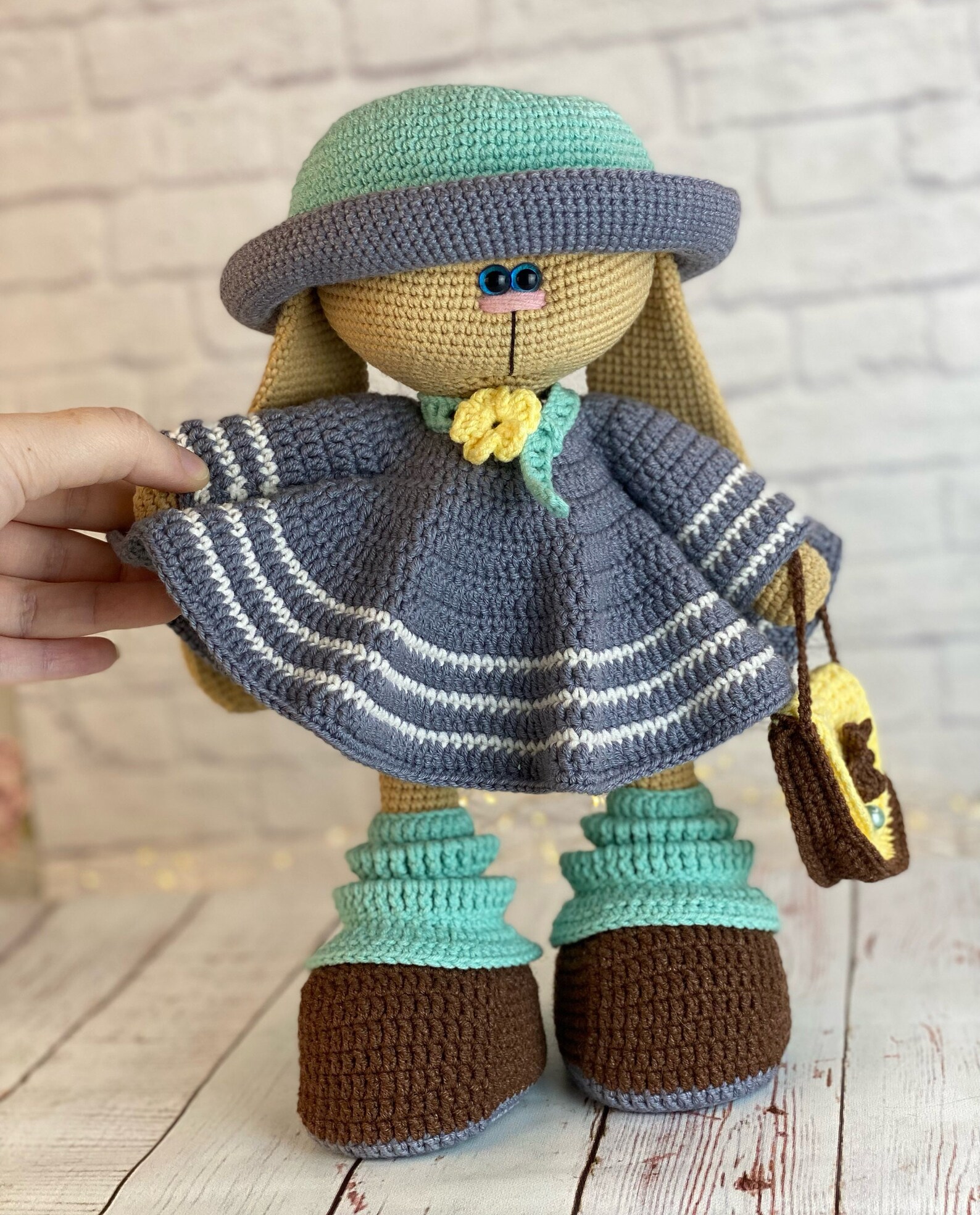 OUTFIT Crochet Pattern «lady M» Clothes Set. Amigurumi Pattern Outfit ...