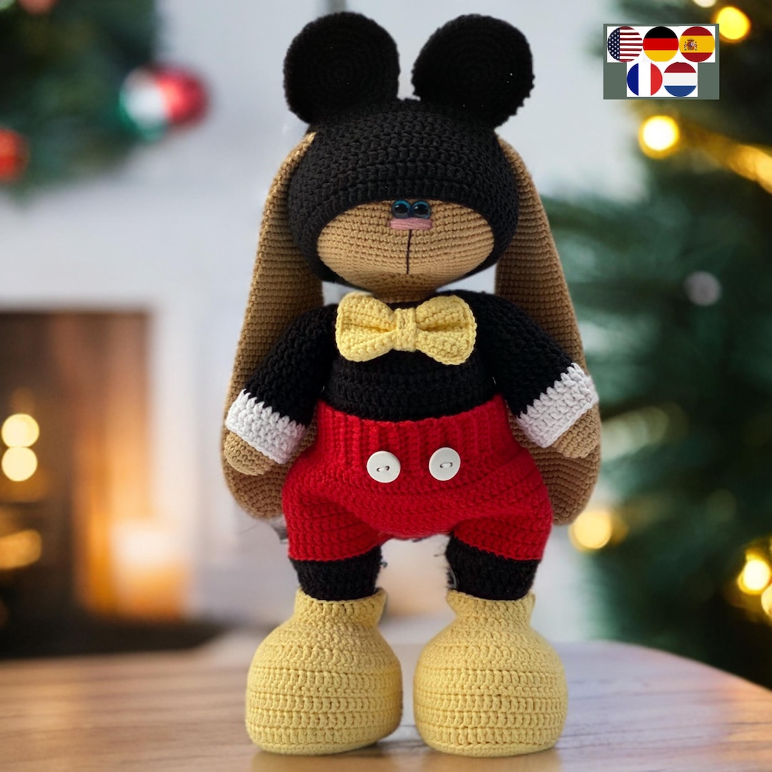 Crochet Pattern Clothes Set «mister Mouse» for Bunny, Bear or Cat ...