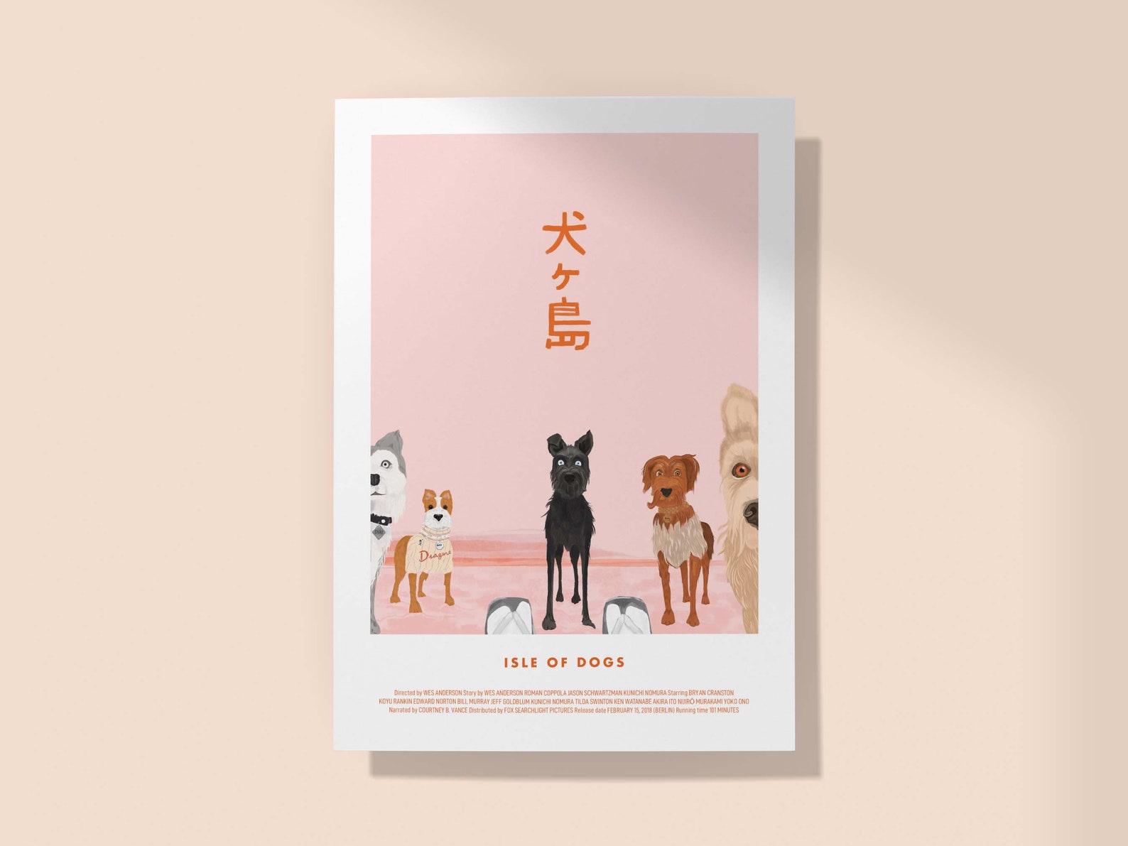 Isle of Dogs Wes Anderson Movie Poster Film Print Original - Etsy
