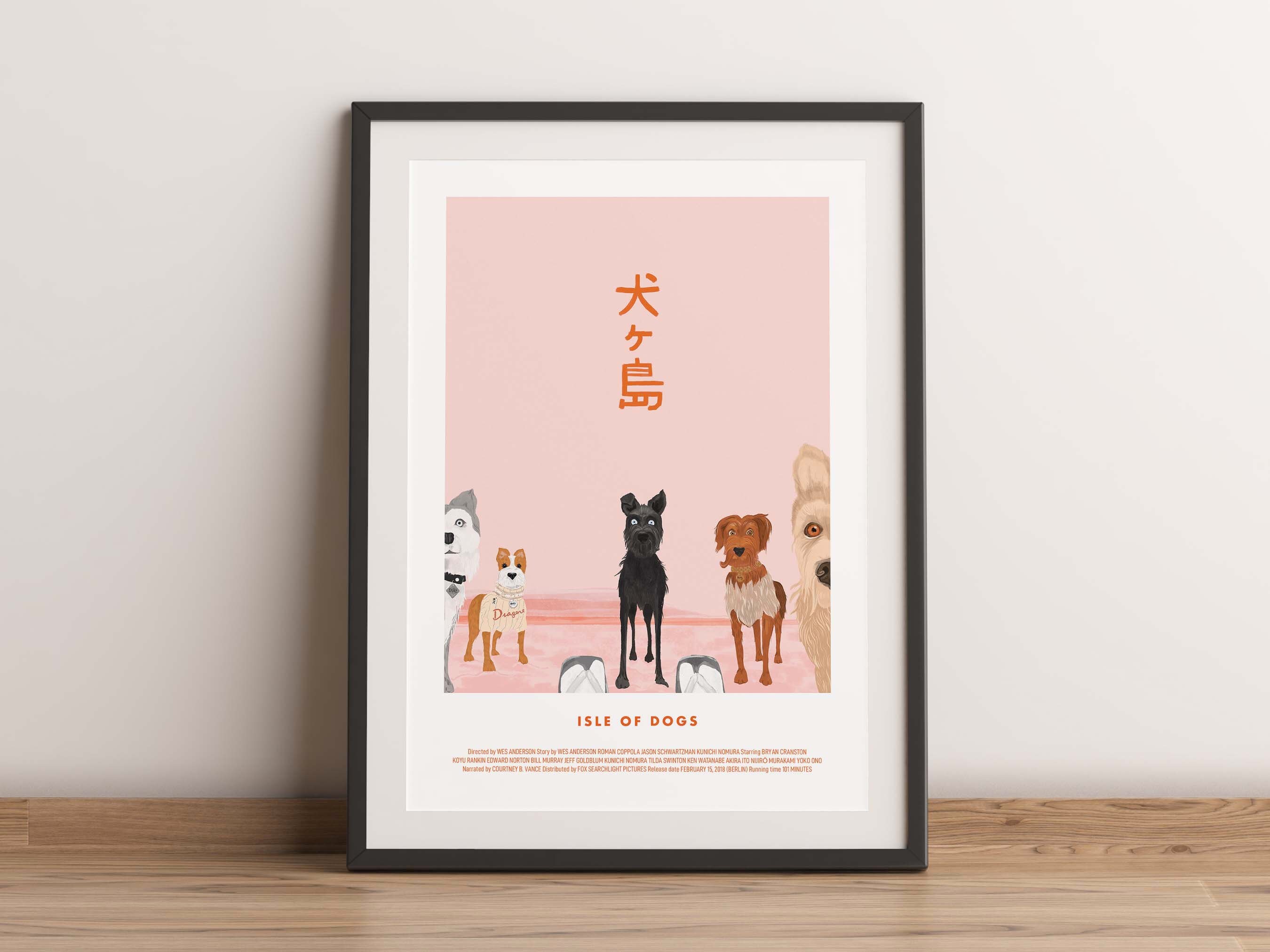Isle of Dogs Wes Anderson Movie Poster Film Print Original | Etsy