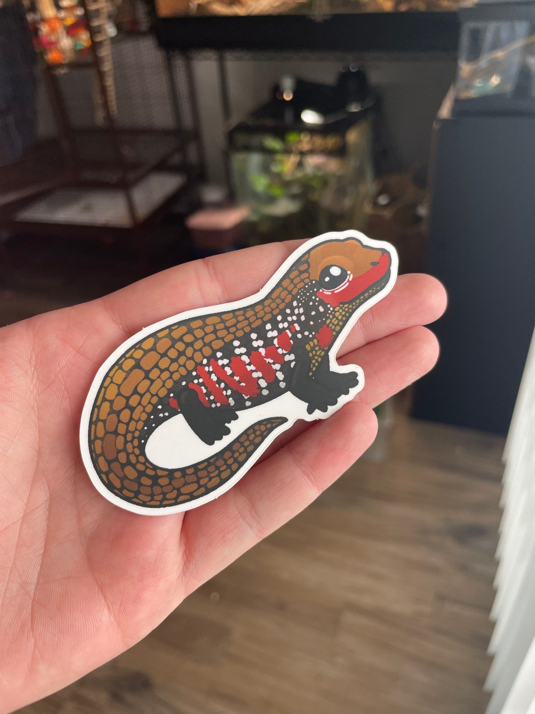 True Fire Skink Sticker | Vinyl Sticker | Weatherproof and Scratch ...