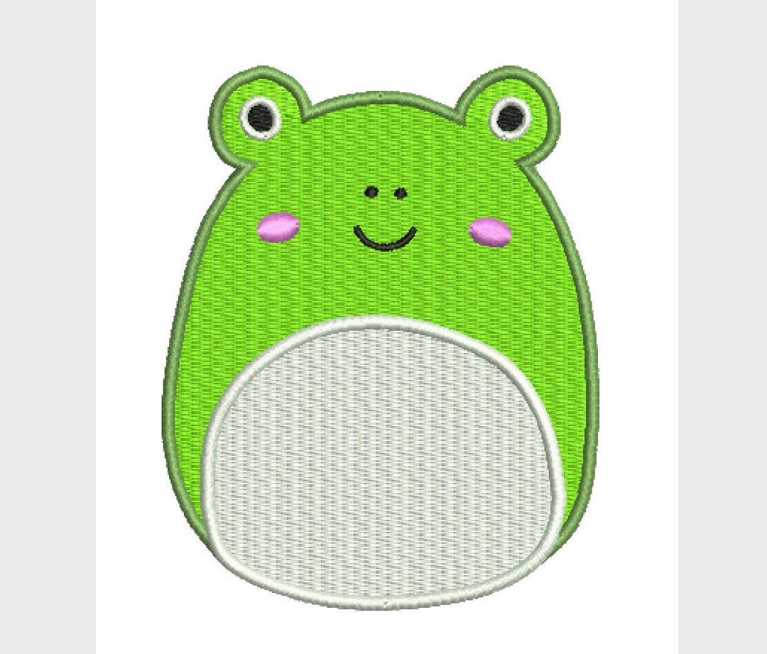 Squishmallow Frog Digital Embroidery Design - Etsy