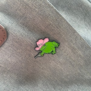Cowboy Frog Enamel Pin - Etsy
