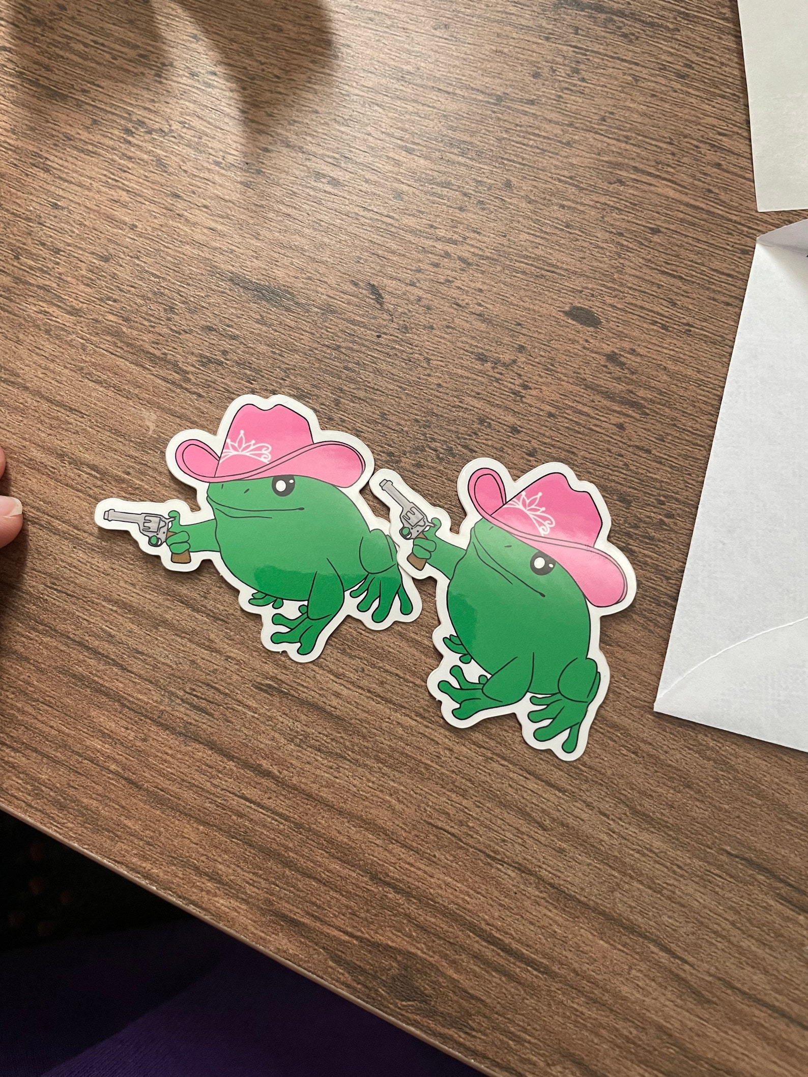 Cowboy Frog Sticker Vinyl Sticker Weatherproof and Scratch - Etsy