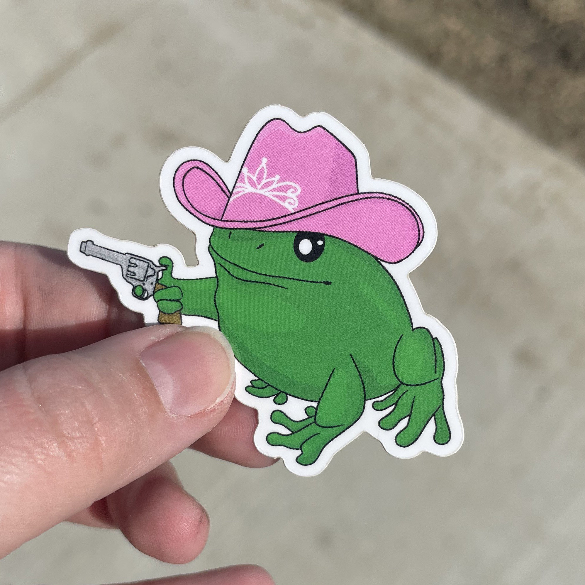 Cowboy Frog | Etsy