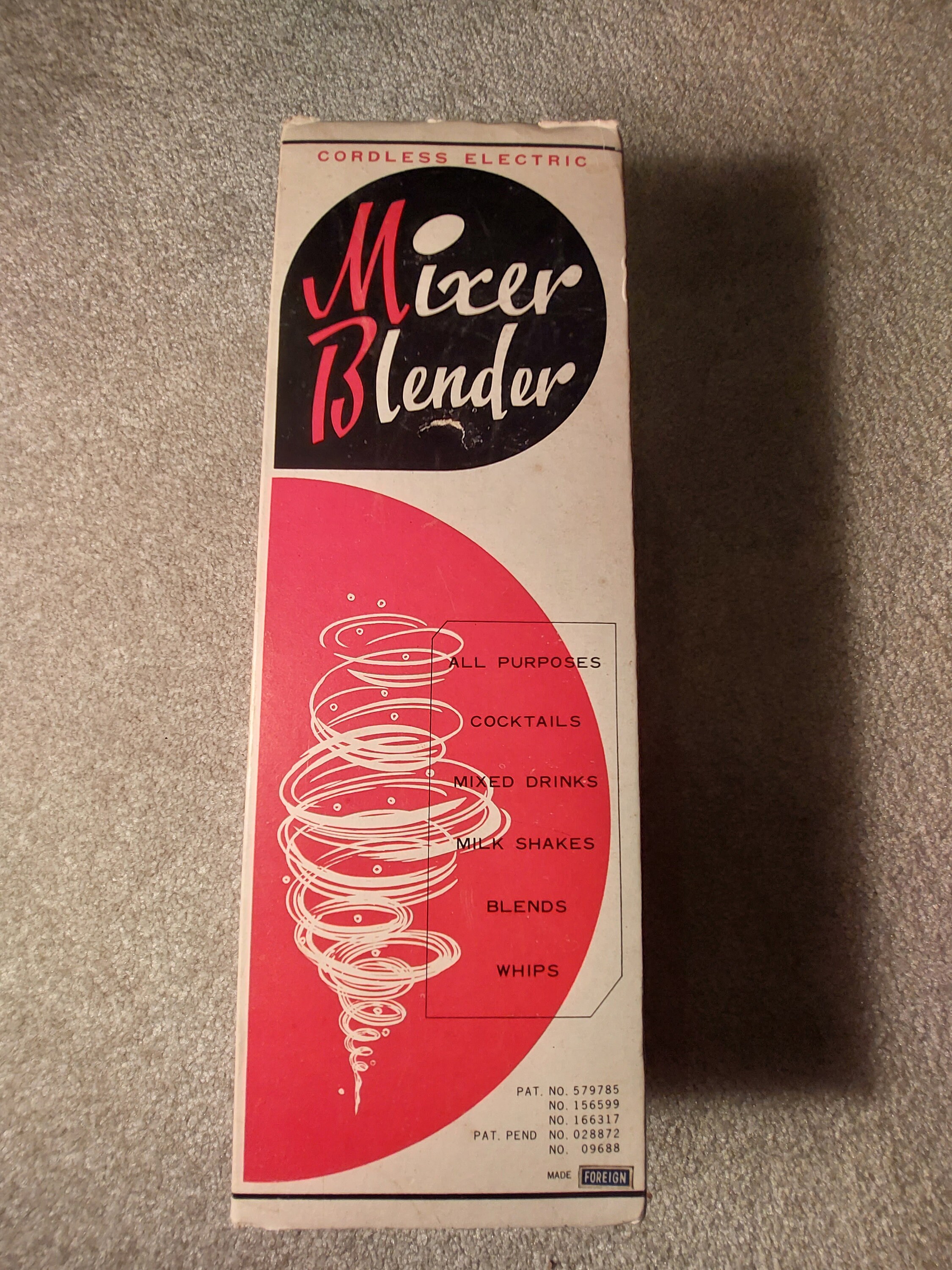 Vintage 1960s Electric Cocktail Mixer Blender - Etsy