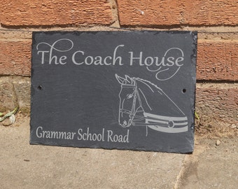 House Number Sign Horse - Etsy