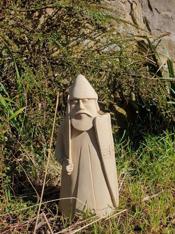 Large Hand-cast Stone Lewis Chess Bearded Warder/rook - Etsy UK