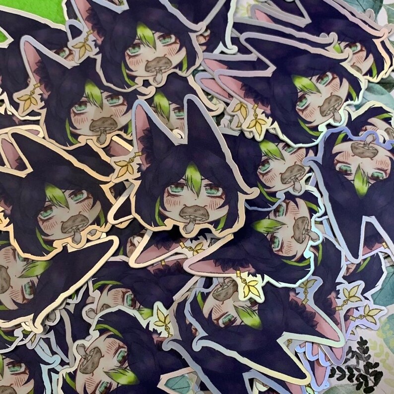 Tighnari Mushroom Sticker Genshin Impact Sumeru - Etsy