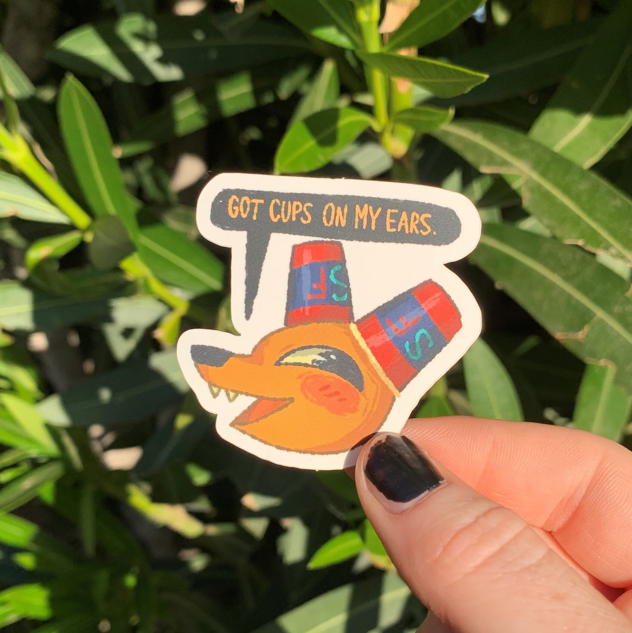 Gregg Cup Ears Sticker Night in the Woods - Etsy