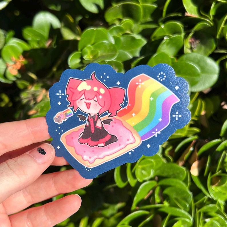 Teto Nyan Cat Vinyl Sticker - Etsy