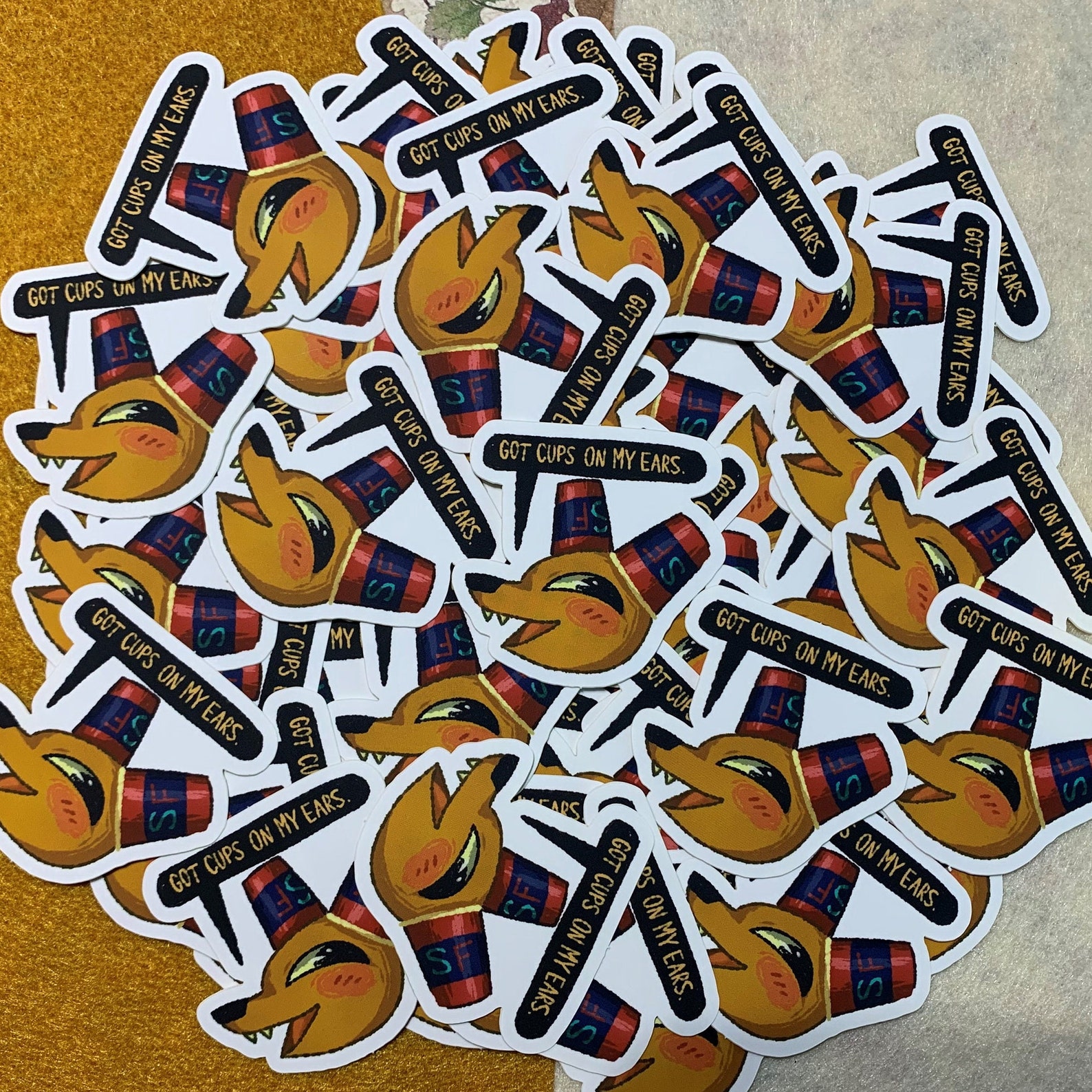 Gregg Cup Ears Sticker Night in the Woods - Etsy