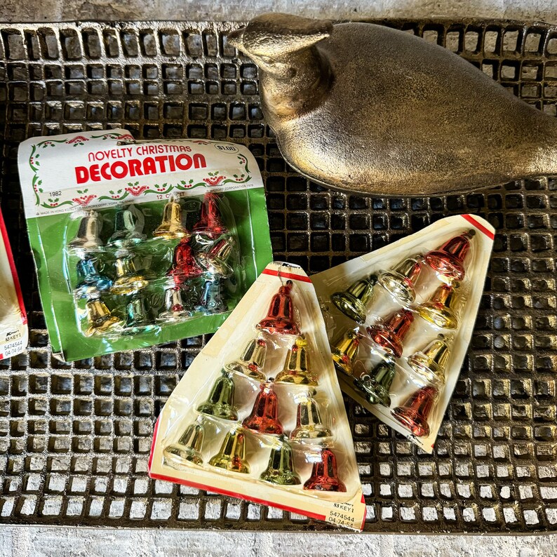 Vintage Plastic Bell Ornaments - Etsy