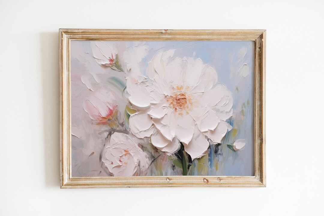 Abstract Oil Painting, Art Textured Pastel Abstract, Modern Minimal ...