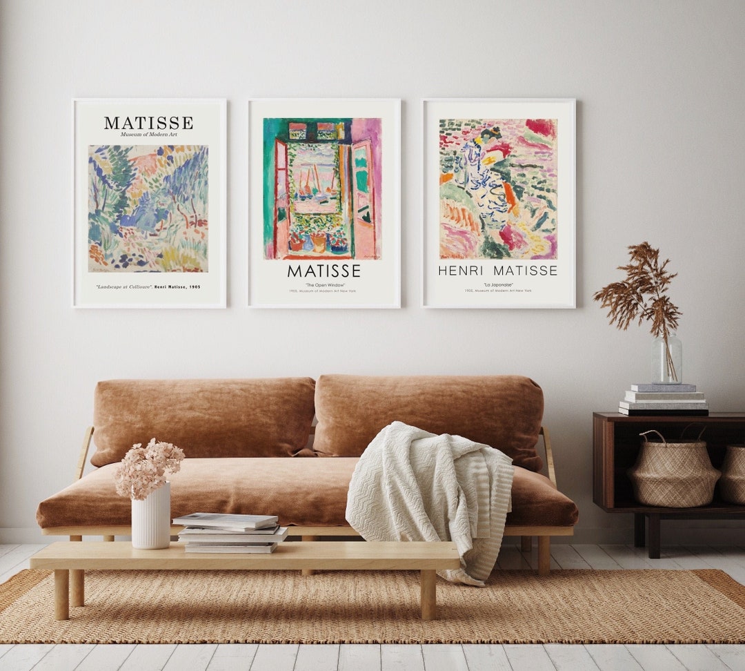 Henri Matisse Art Exhibition Poster Set of 3, Matisse Print Set of 3 ...