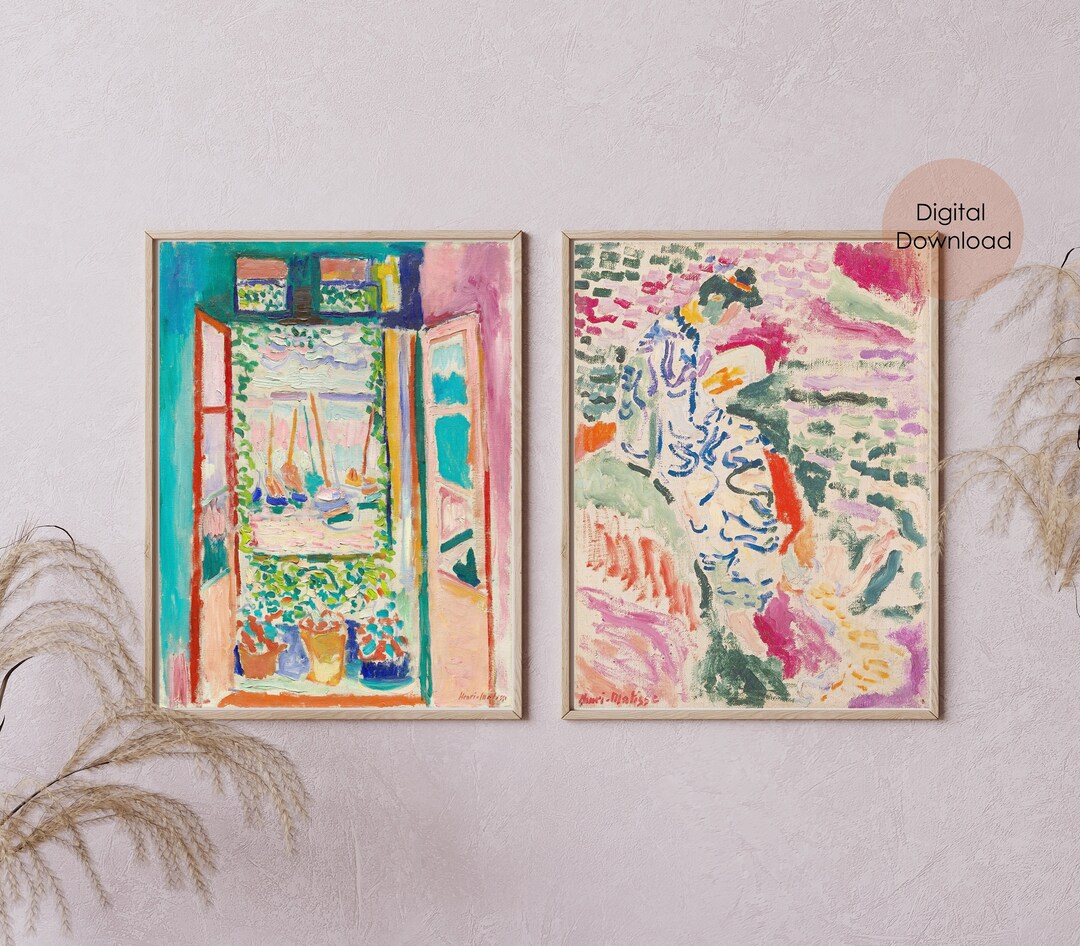 Matisse Digital Download Set of 2, Matisse Digital Print, Henri Matisse ...