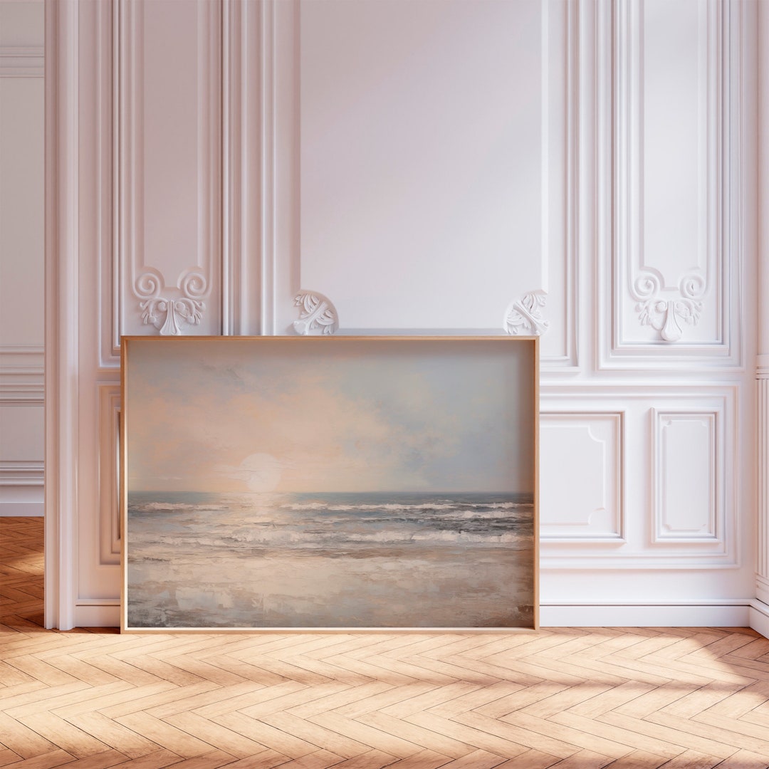 Coastal Framed Artwork, Framed Seascape Painting, Coastal Wall Art ...