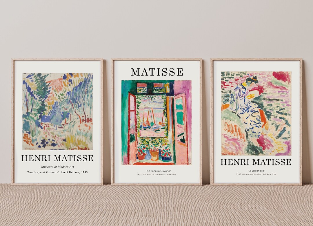 Matisse Print Set of 3 Digital Prints, Mid Century Modern Printable ...