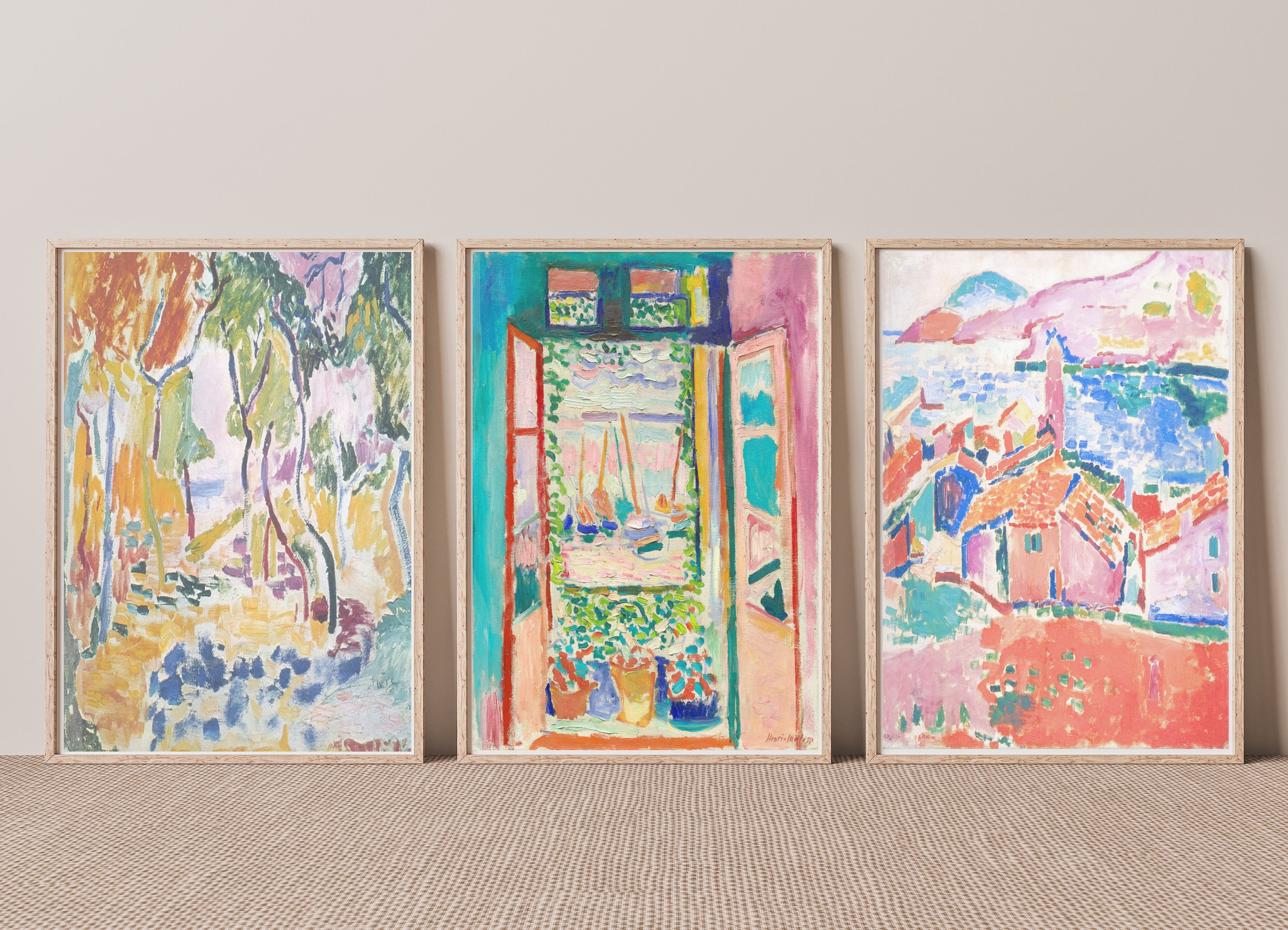 Matisse Print Set of 3, Henri Matisse Art Poster Painting [high Quality ...