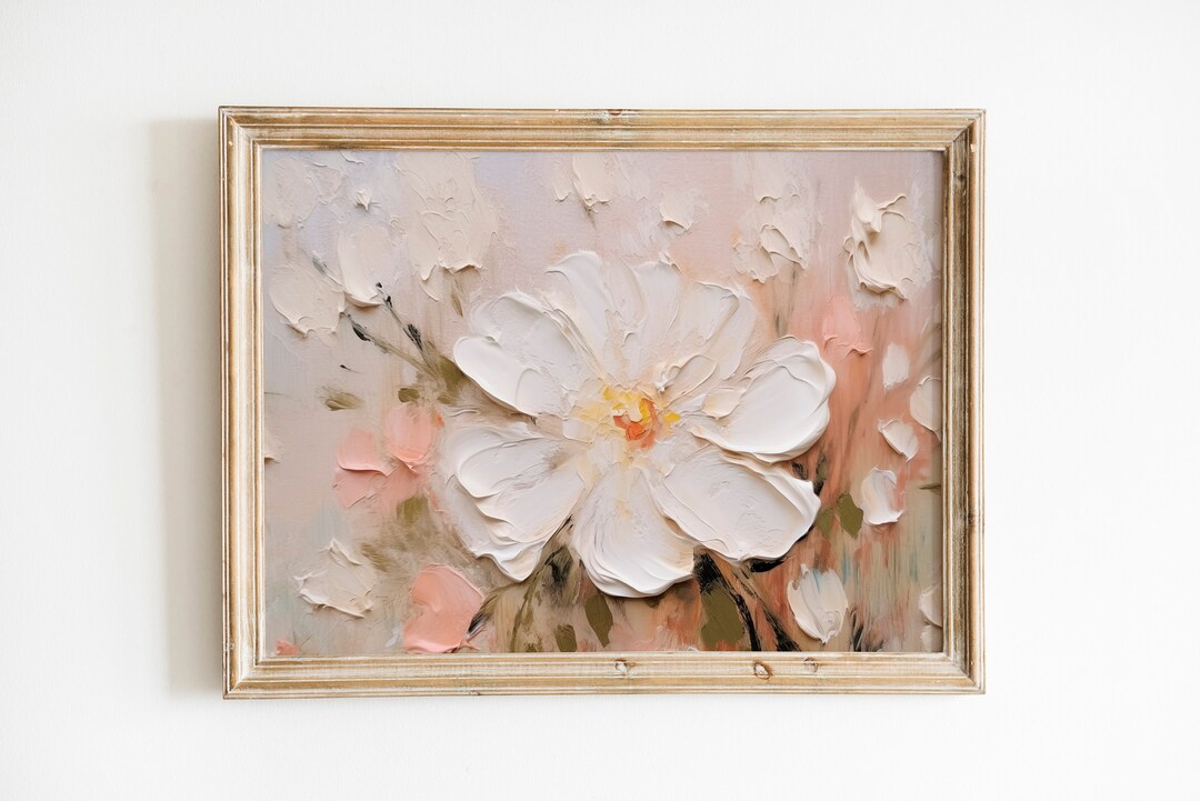 Light Colors Art, Abstract Oil Painting, Modern Minimal Artwork Pastel ...