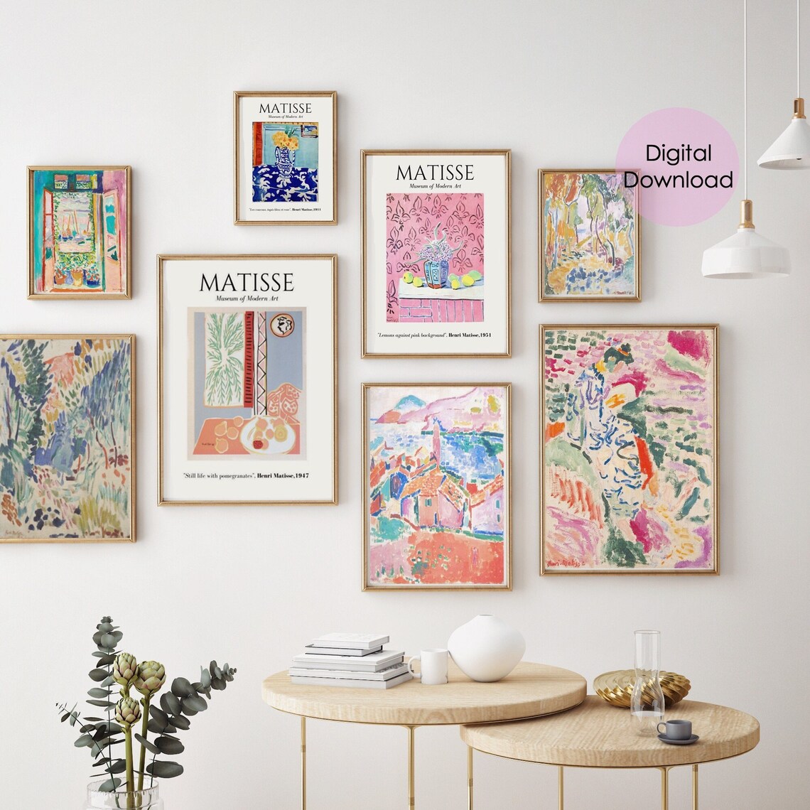 Matisse Print Set of 8 Digital Prints Decor Wall Collage - Etsy