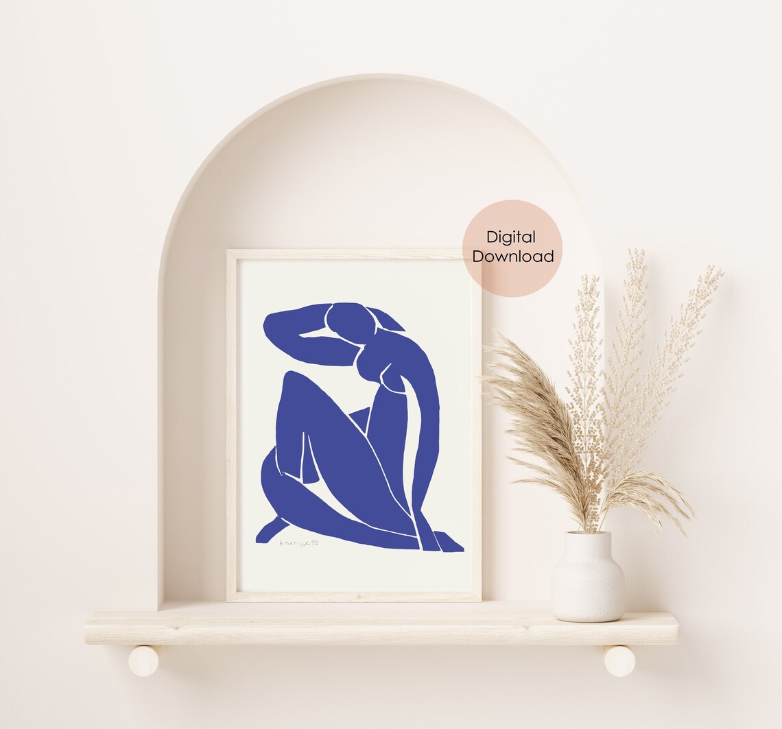 Matisse Blue Woman Digital Download [special Offer] - Etsy