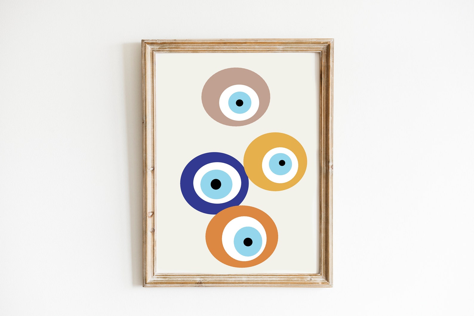 Evil Eye Poster Modern Painting Vintage Retro Evil Eye | Etsy