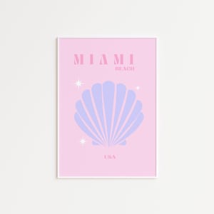 Travel Print Set of 6, Coconut Girl Aesthetic, Preppy Travel Poster ...