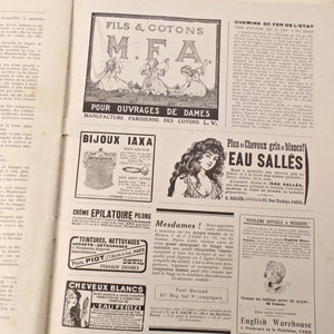 Antique French Magazine for Women | French Ephemera | Journal De ...