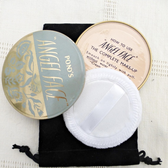 Vintage PONDS Powder Compact | Angel Face Powder Tin … - Gem