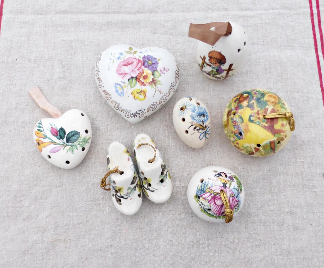 Vintage Ceramic Pomanders | Pot Pourri Boxes | Vintage Fragrance ...