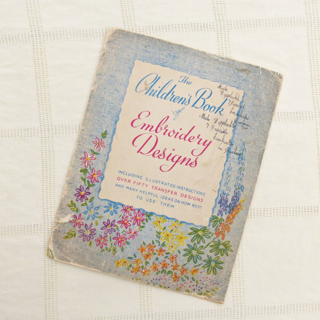 Vintage Childrens Embroidery Transfers Iron on Embroidery Pattern ...
