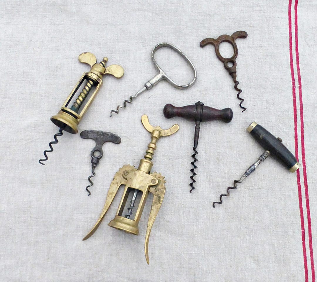 Vintage Corkscrews | Direct Pull | Brass Farrow & Jackson | Italian ...